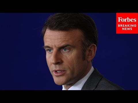 Video: WATCH LIVE: French President Emmanuel Macron Delivers Remarks On ...